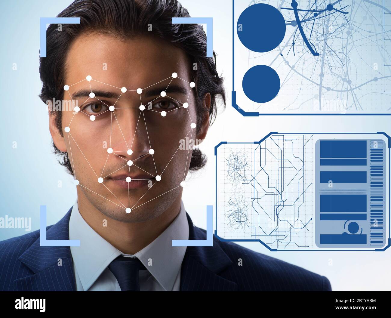 The concept of face recognition software and hardware Stock Photo - Alamy