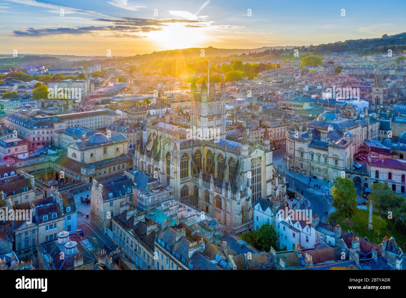 Bath england aerial hi-res stock photography and images - Alamy