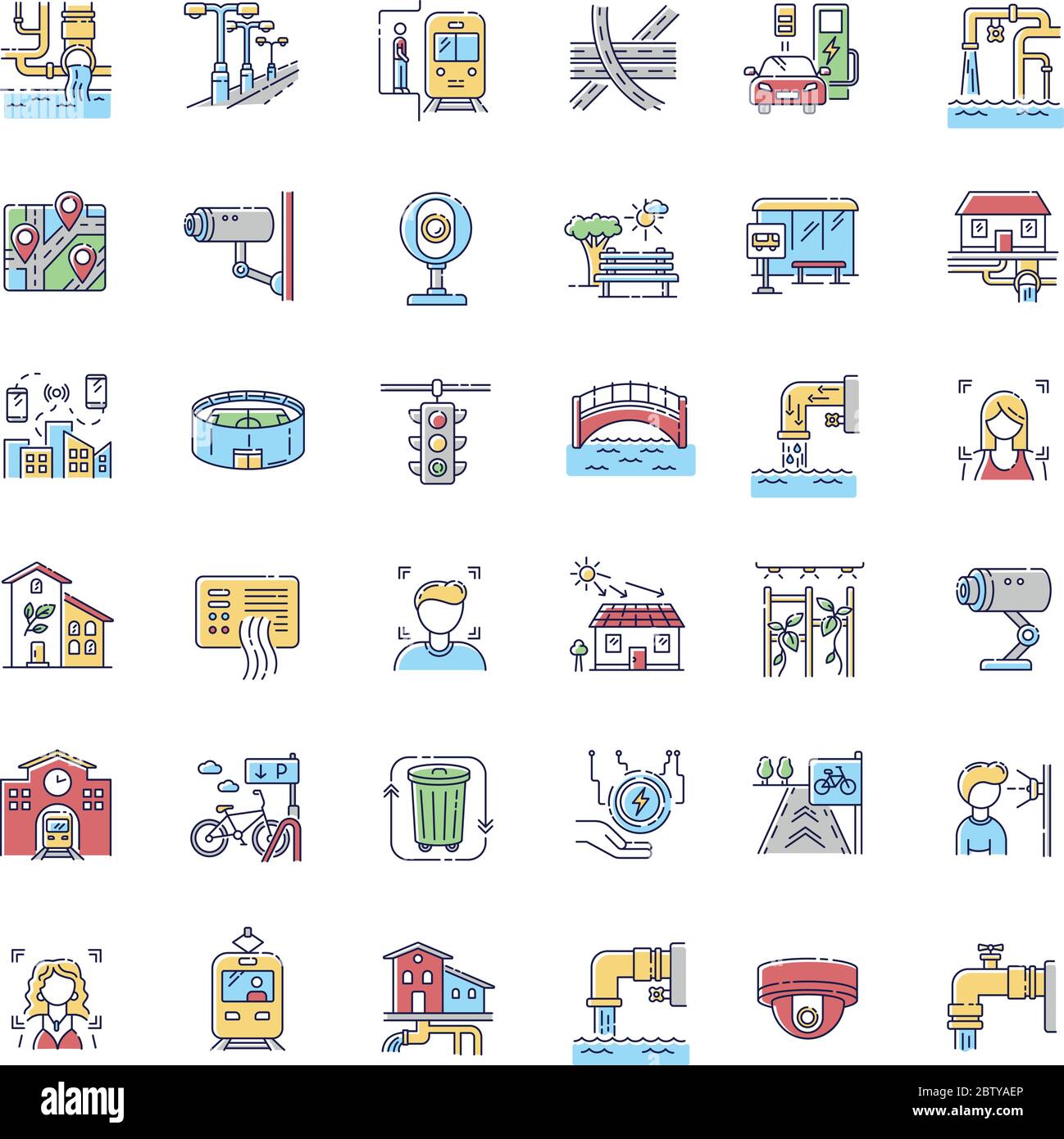 Pipeline network infrastructure Stock Vector Images - Alamy