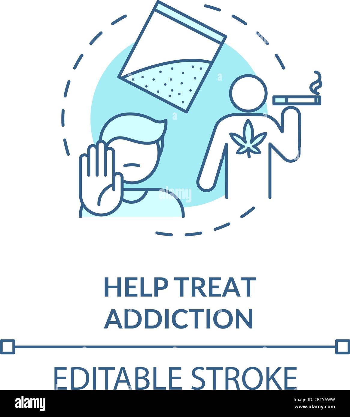 Drug addiction program Stock Vector Images - Alamy