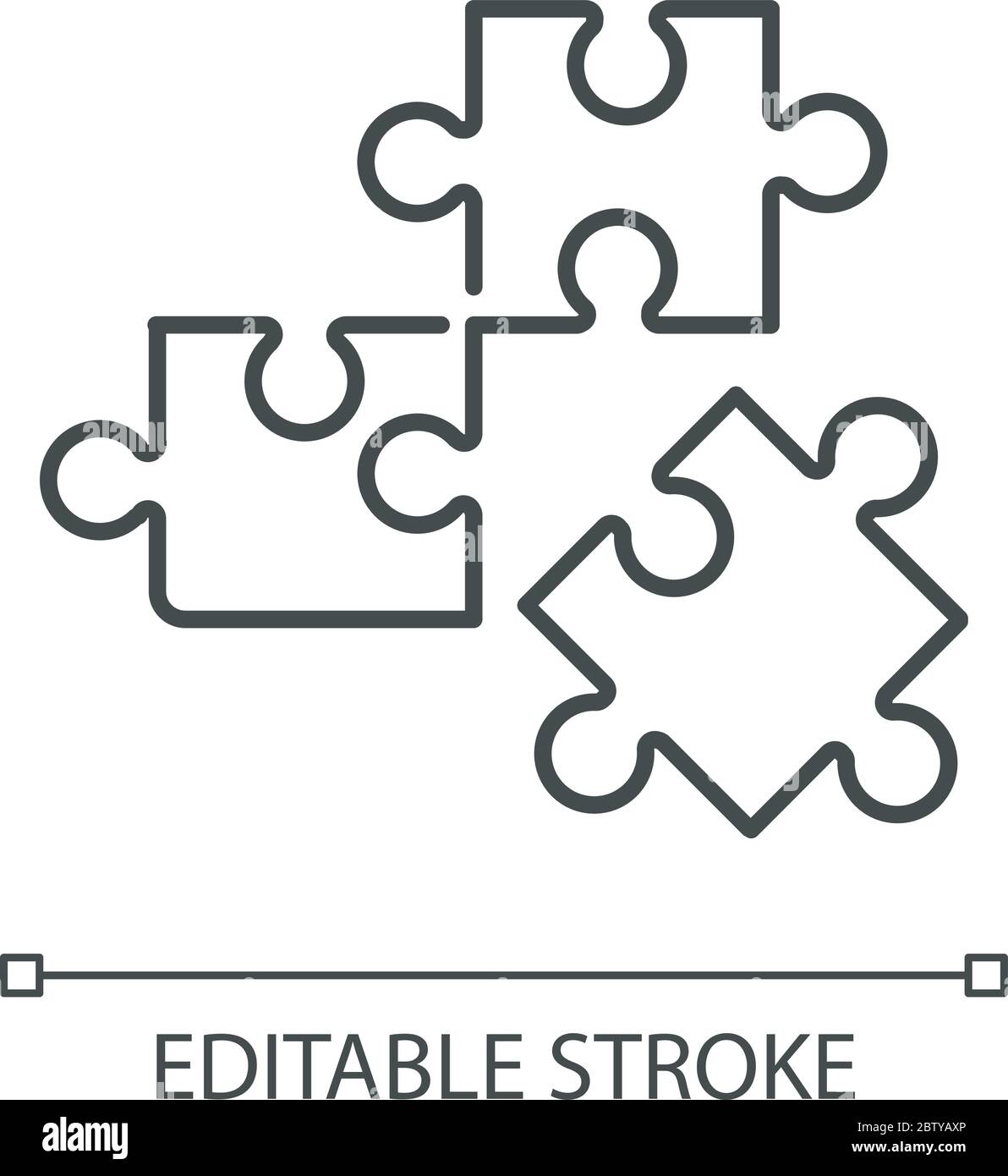 Logic pixel perfect linear icon Stock Vector Image & Art - Alamy