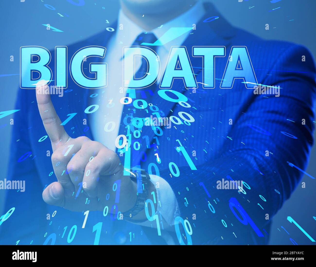 The fintech financial big data concept with analyst Stock Photo - Alamy