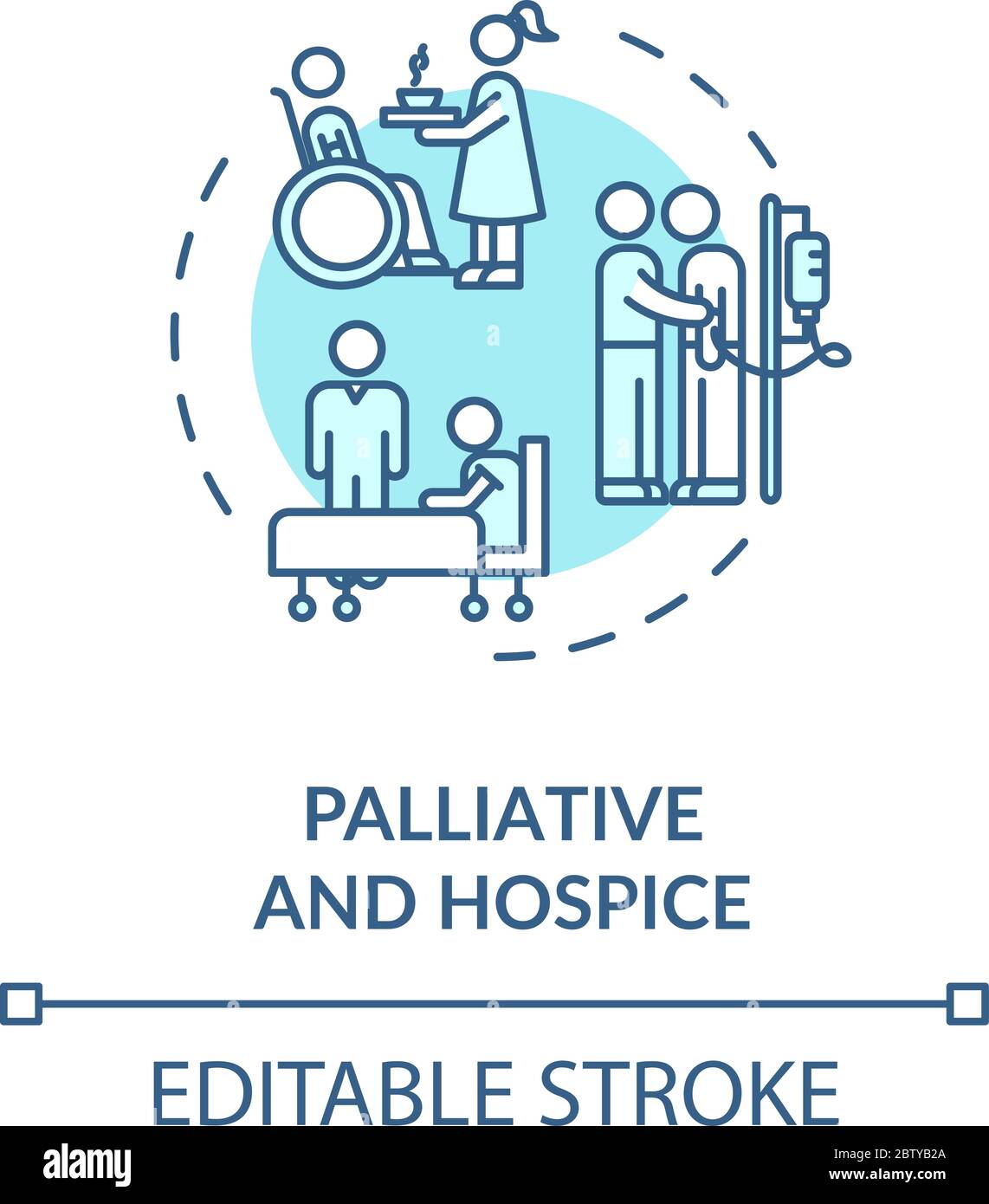 Palliative and hospice concept icon Stock Vector Image & Art - Alamy