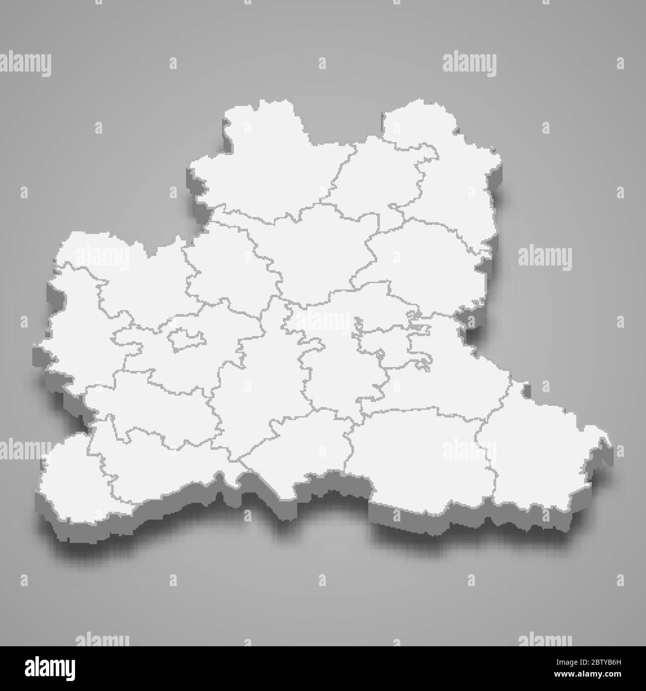 Map of lipetsk hi-res stock photography and images - Alamy