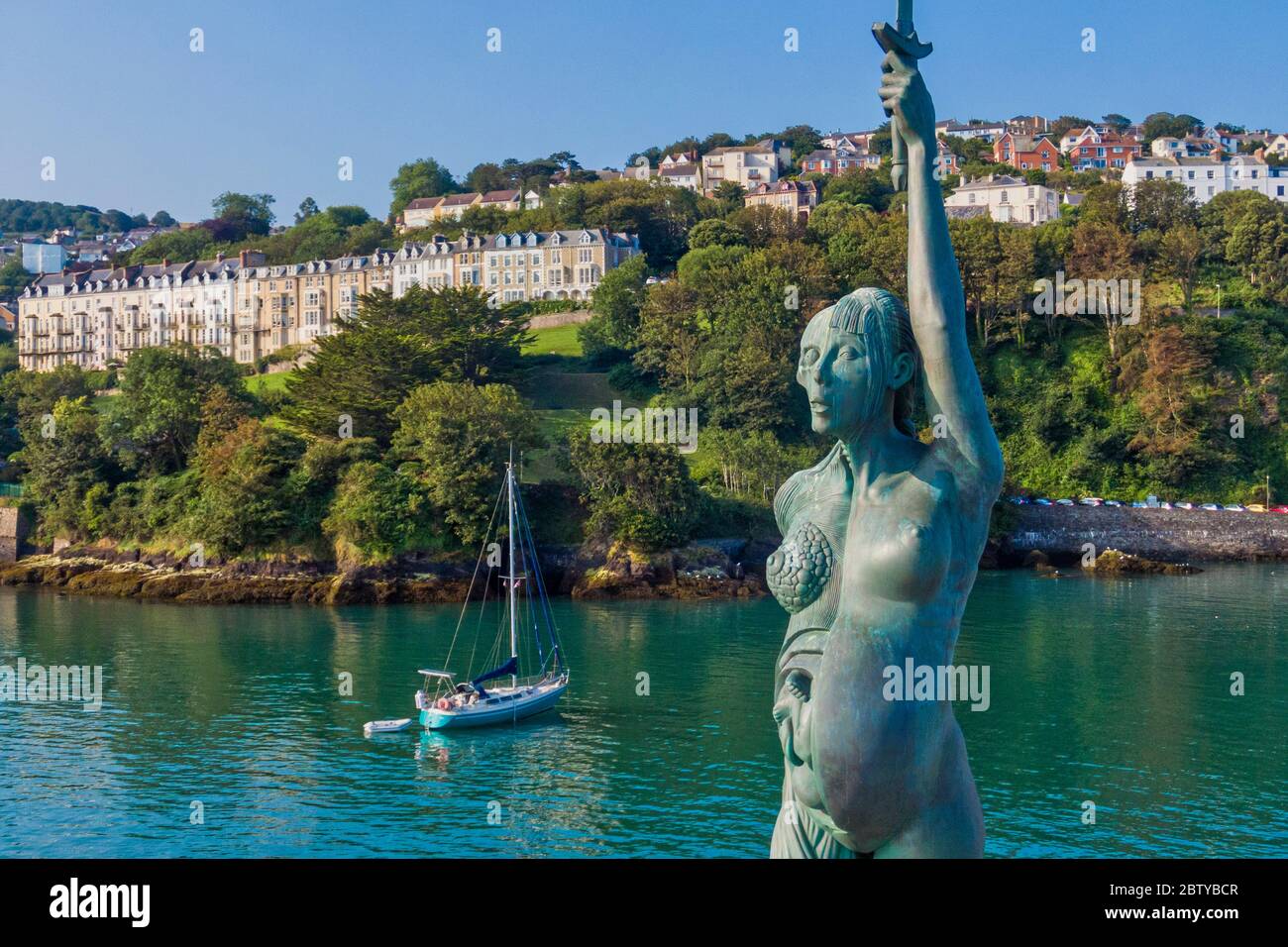 Verity statue, Ilfracombe, North Devon coast, Devon, England, United ...