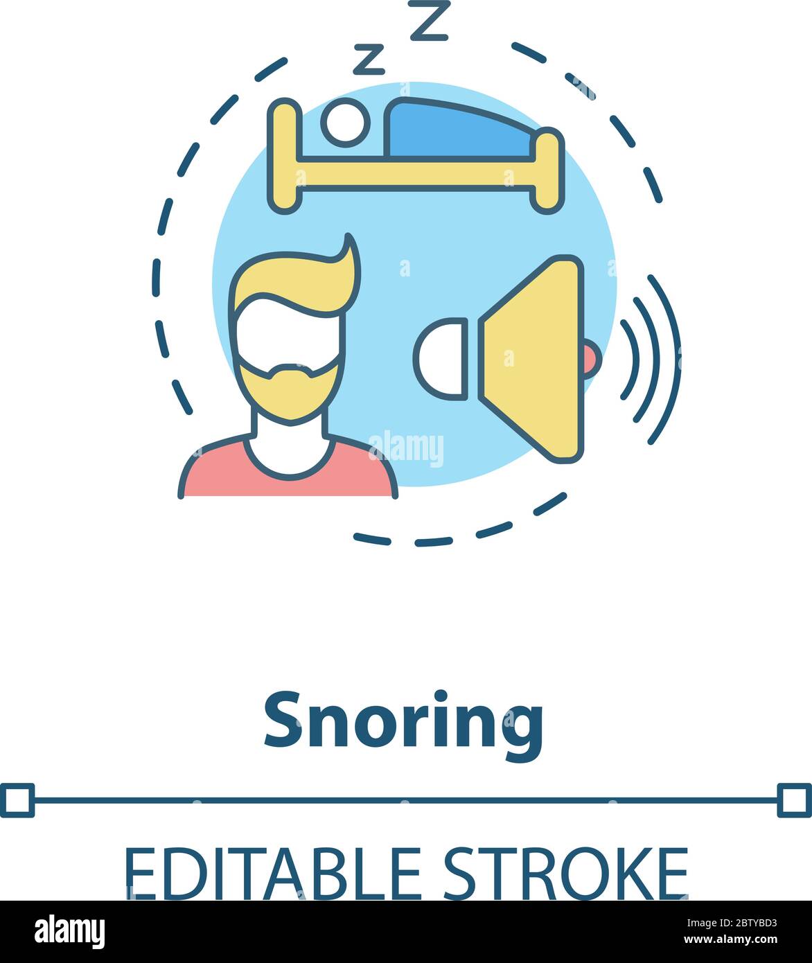 Snoring illustration hi-res stock photography and images - Alamy