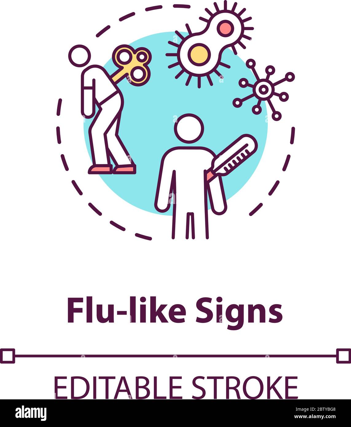 Flu like signs concept icon Stock Vector Image & Art - Alamy