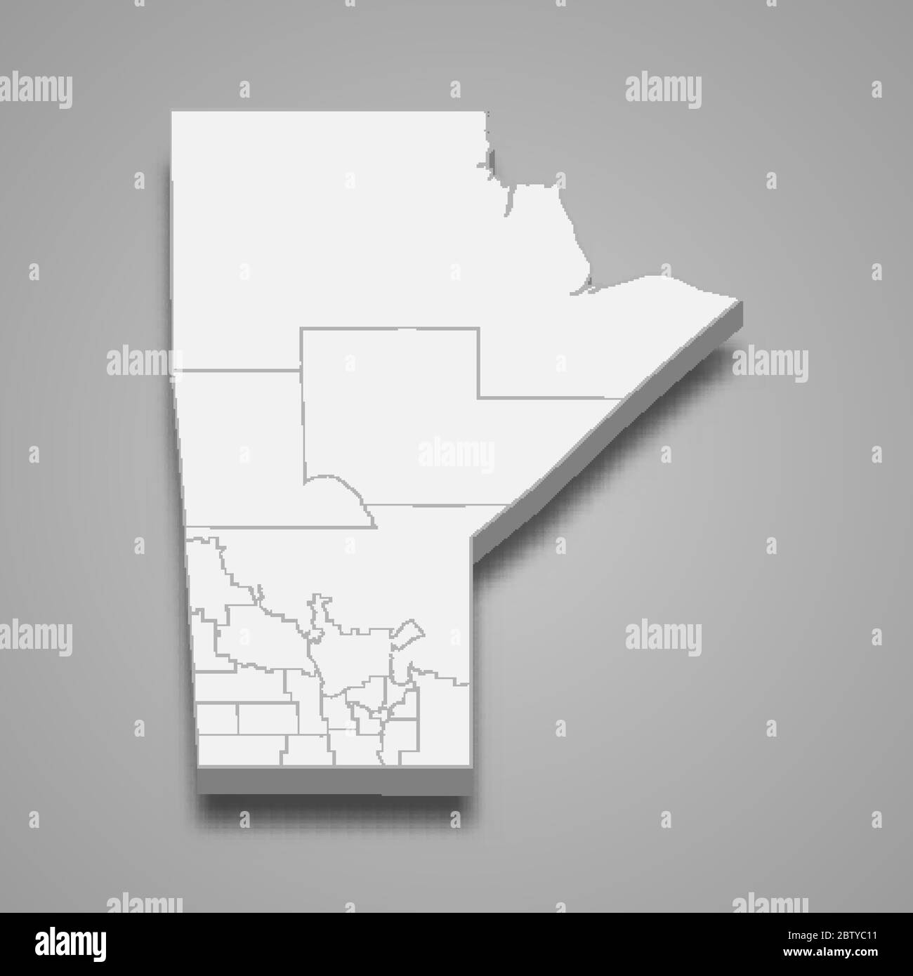 Map of manitoba hi-res stock photography and images - Alamy