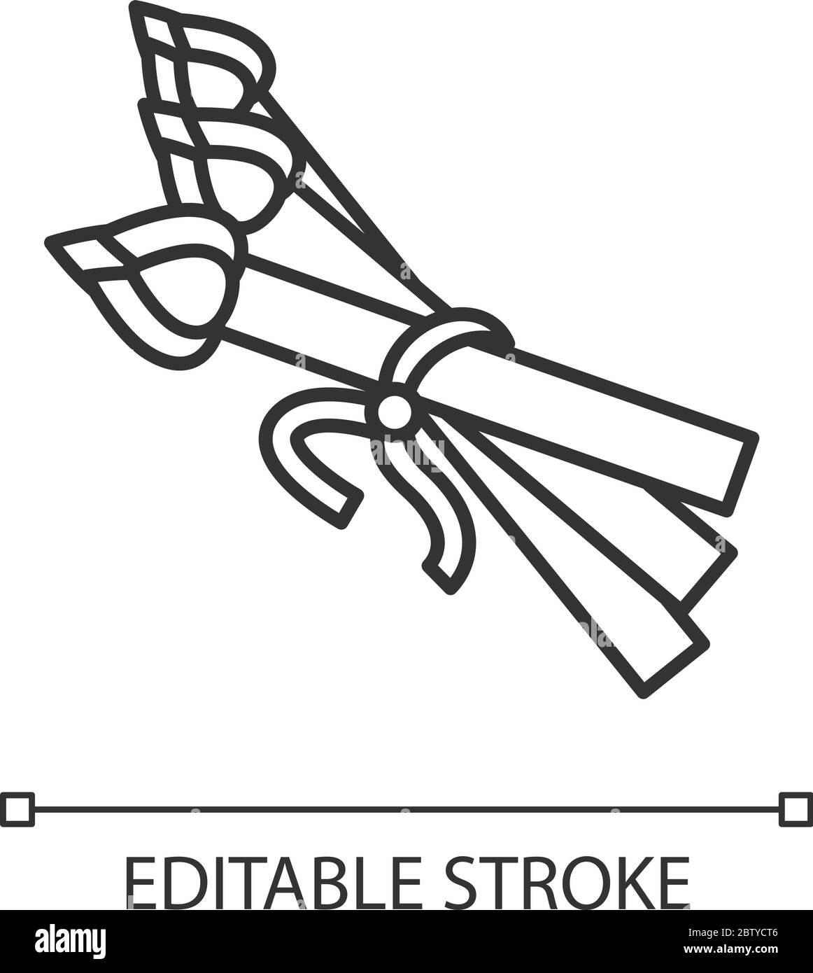 Line asparagus Black and White Stock Photos & Images - Alamy