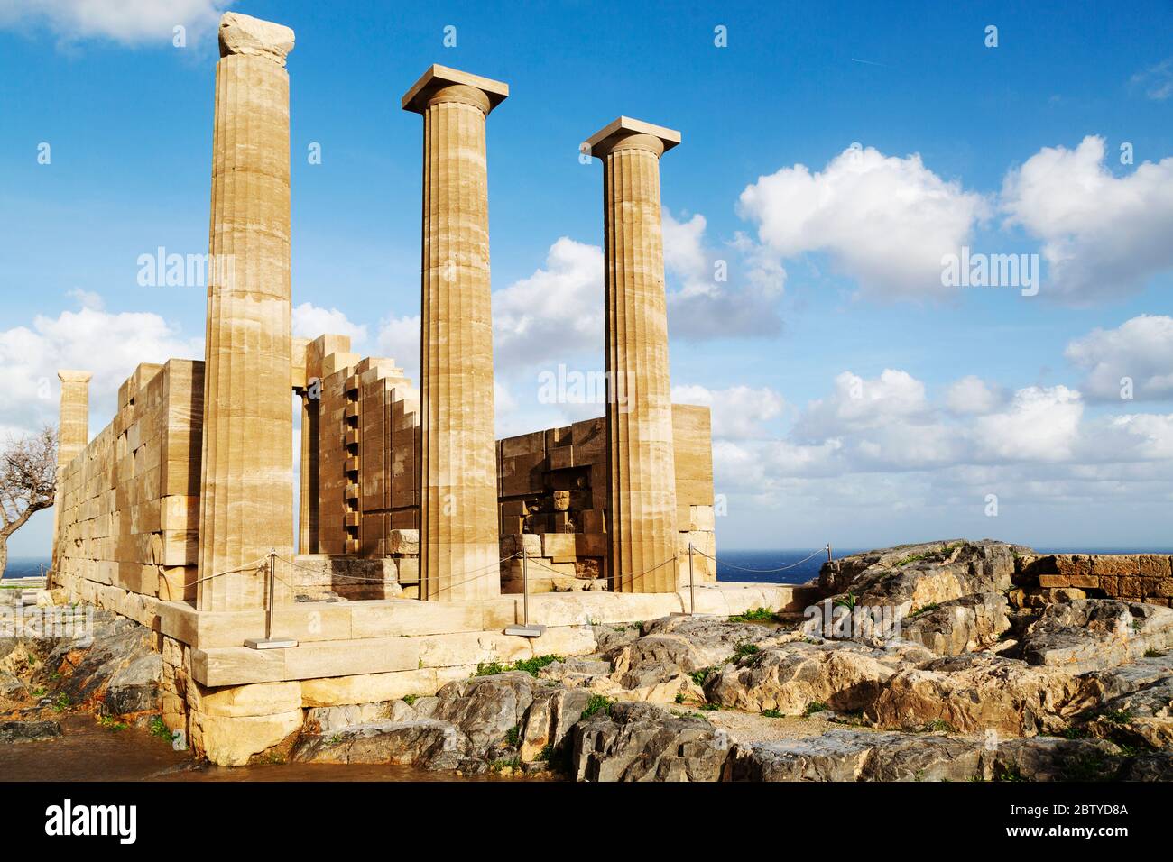 Temple of Athena Lindia, an Ancient Greek place of worship dedicated to ...