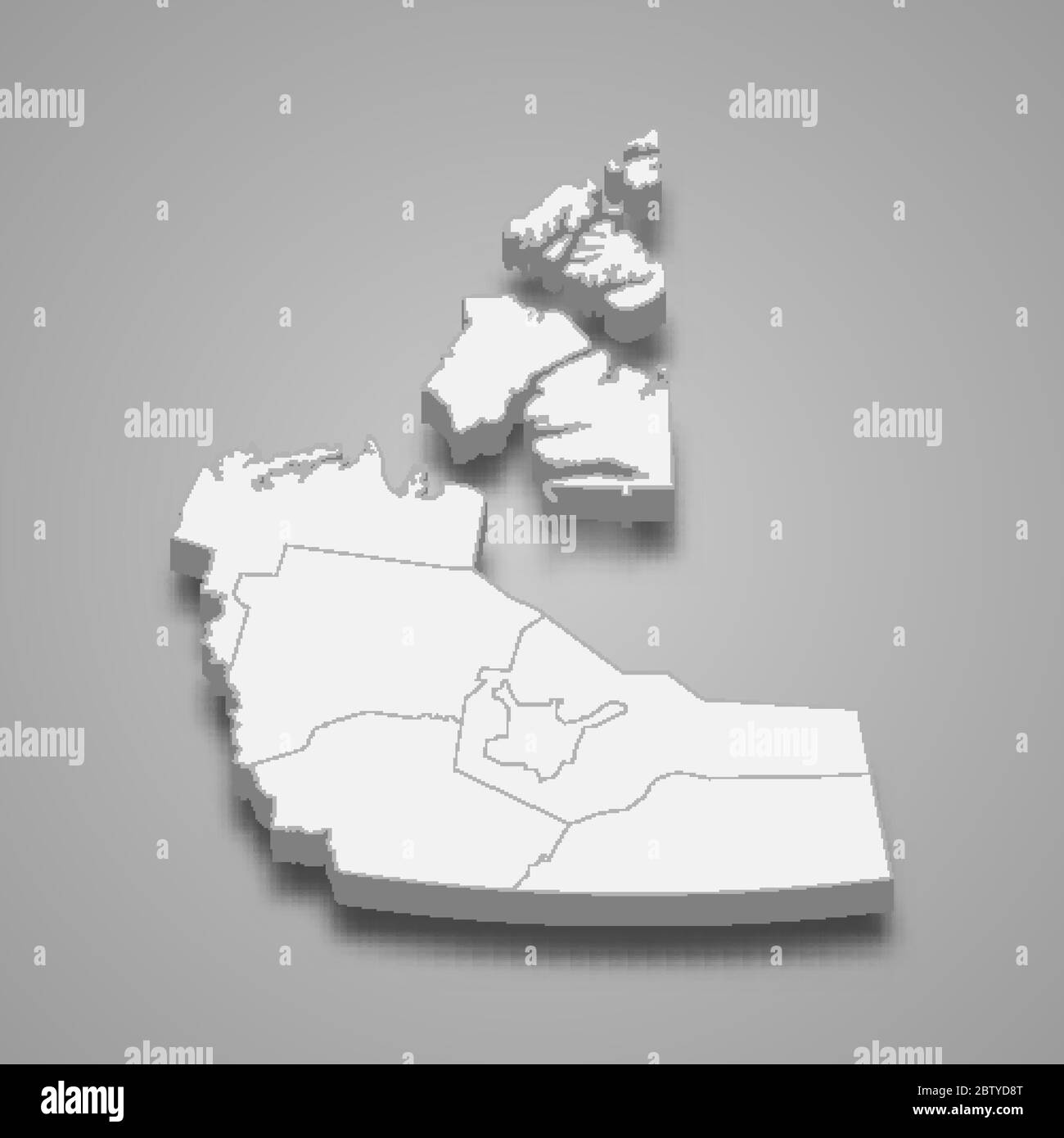 Northwest territory map Black and White Stock Photos & Images - Alamy