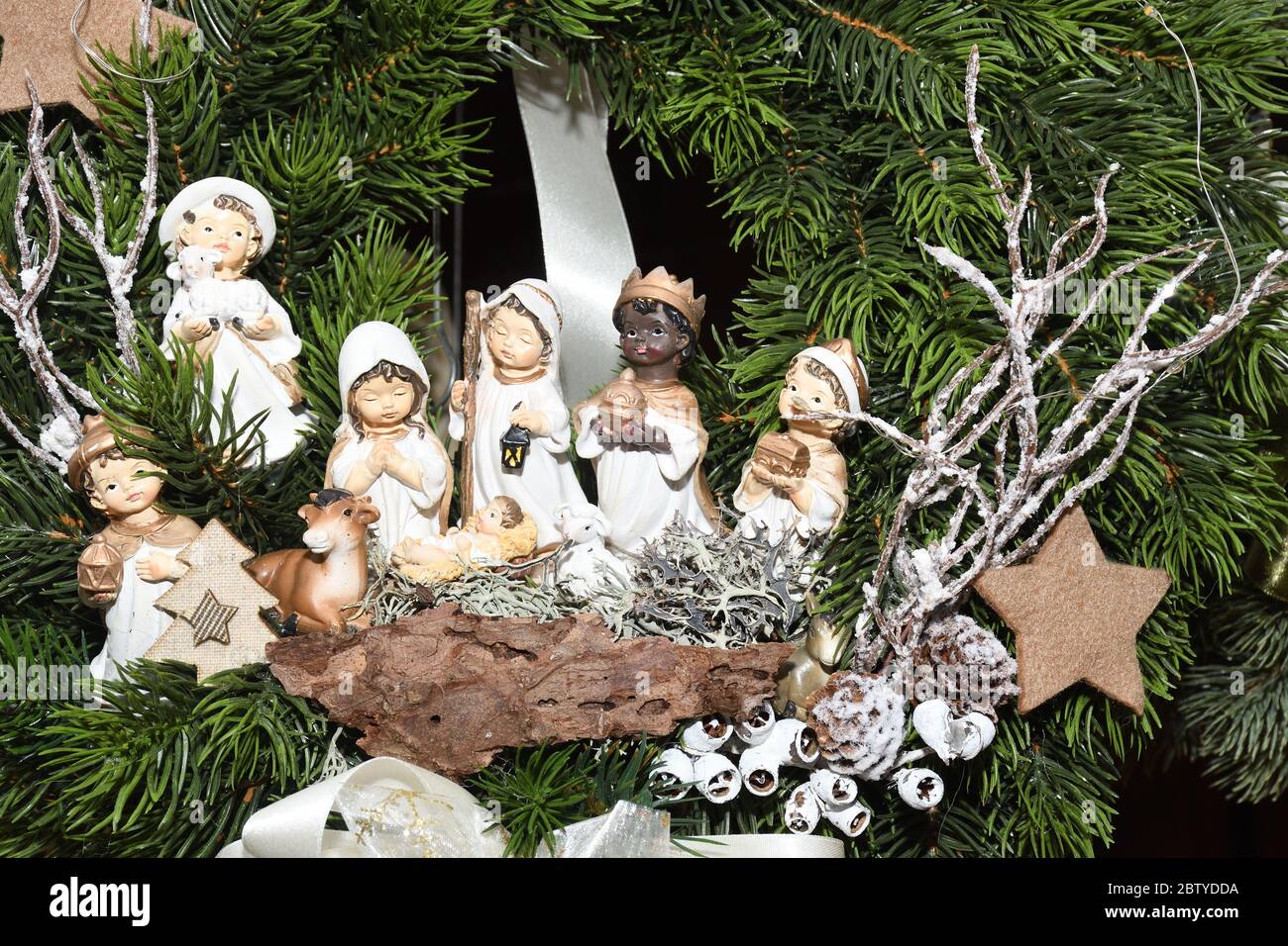 Christmas figurines snowman, angels, biblical religious Christmas ...