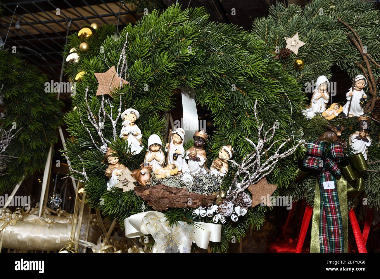 Christmas figurines snowman, angels, biblical religious Christmas ...