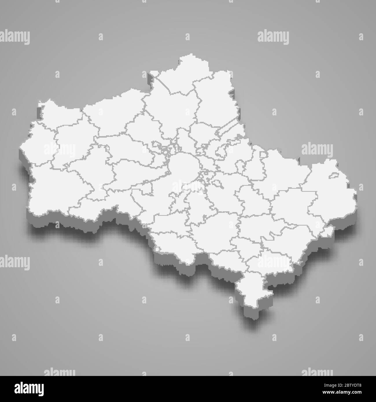 Moscow 3d map Stock Vector Images - Alamy