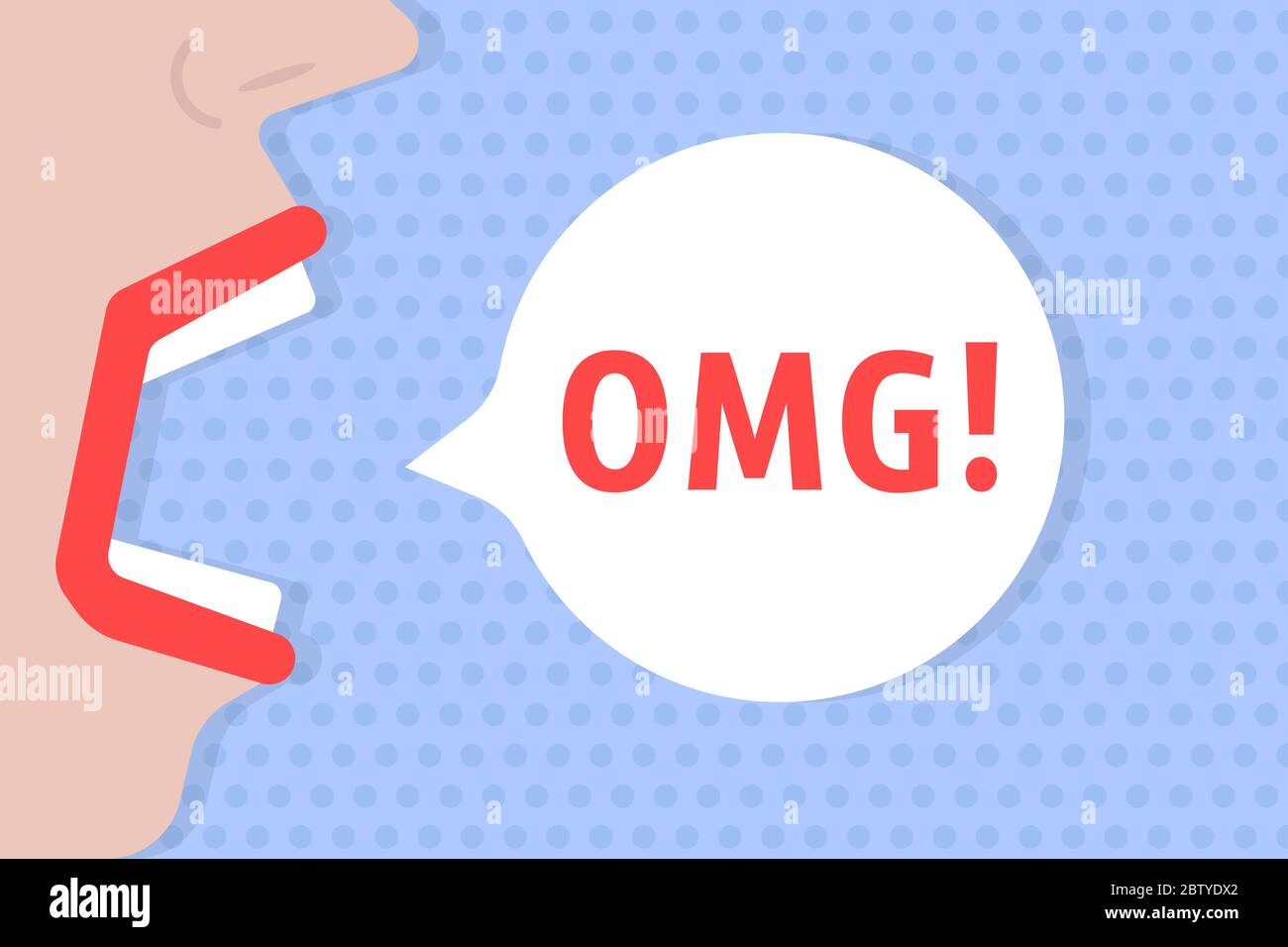 Speech pattern mouth Stock Vector Images - Alamy