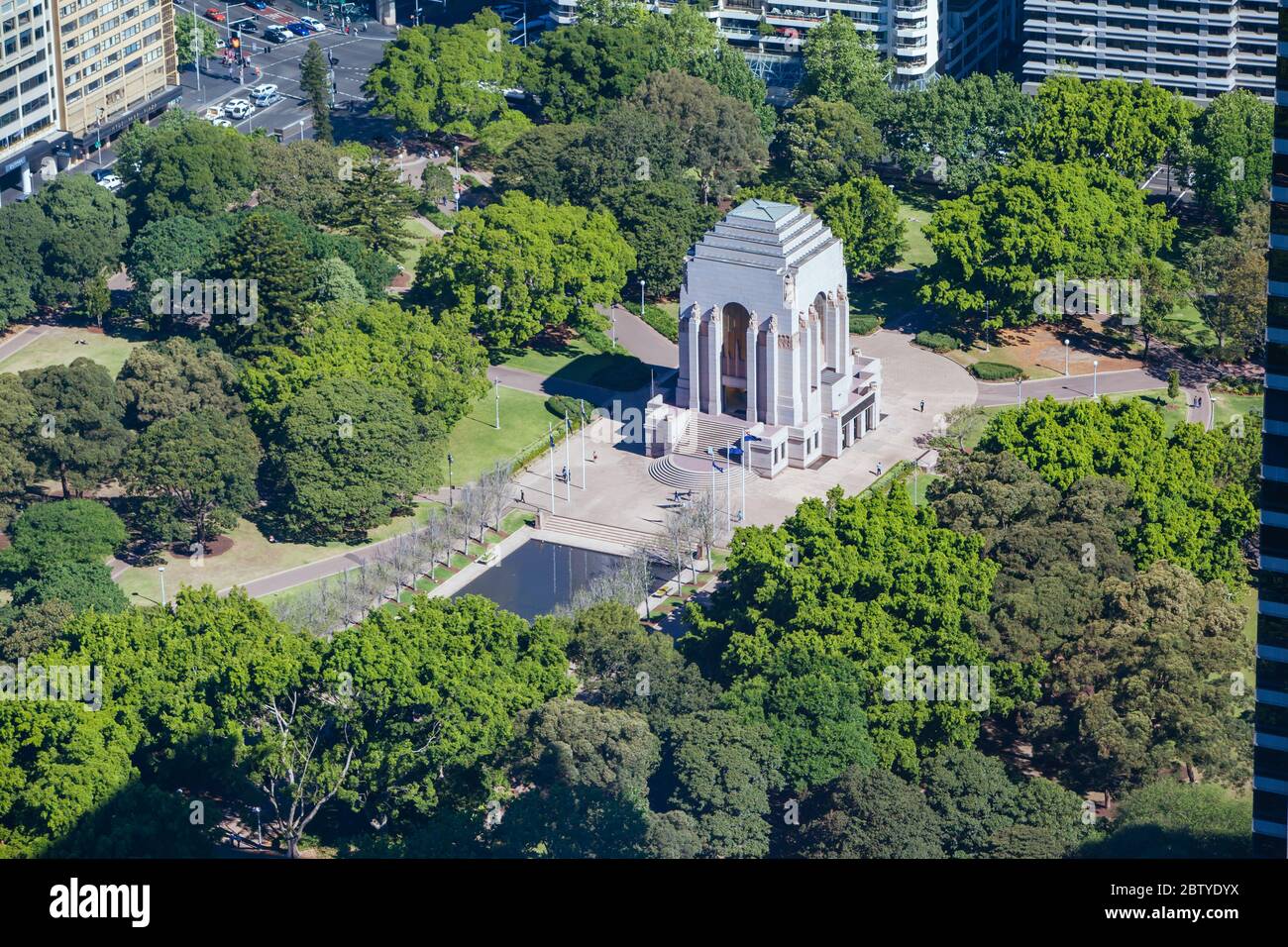 Aerial View of Sydney Looking East Towards Hyde Park Stock Photo - Alamy