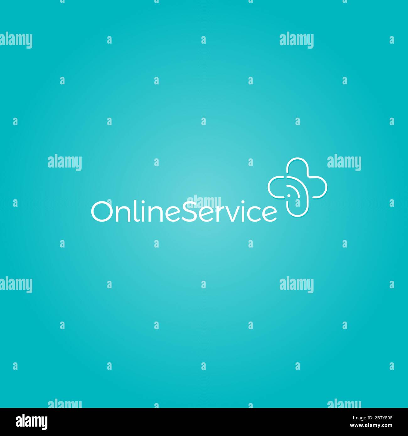 Medical cross emblem. Online medicine service logo. Telemedicine vector ...