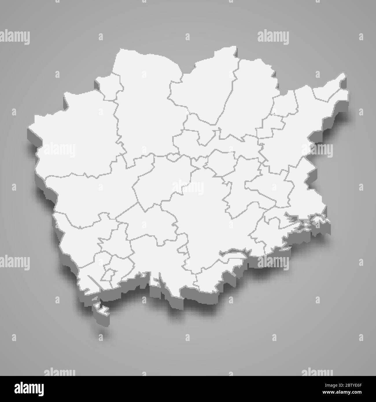 Map of okayama hi-res stock photography and images - Alamy