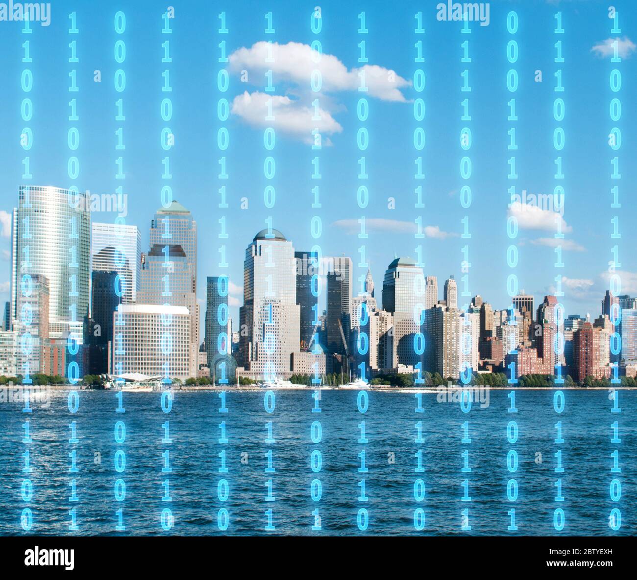 The concept of modern digital city and innovation Stock Photo - Alamy