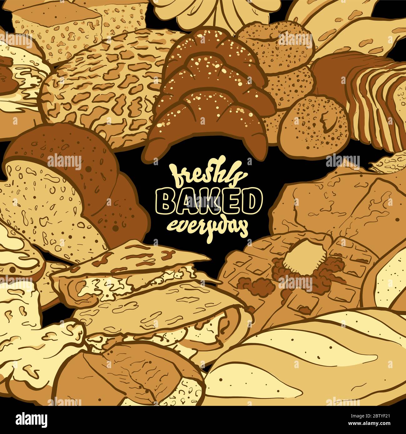 Full breakfast on roll Stock Vector Images - Alamy