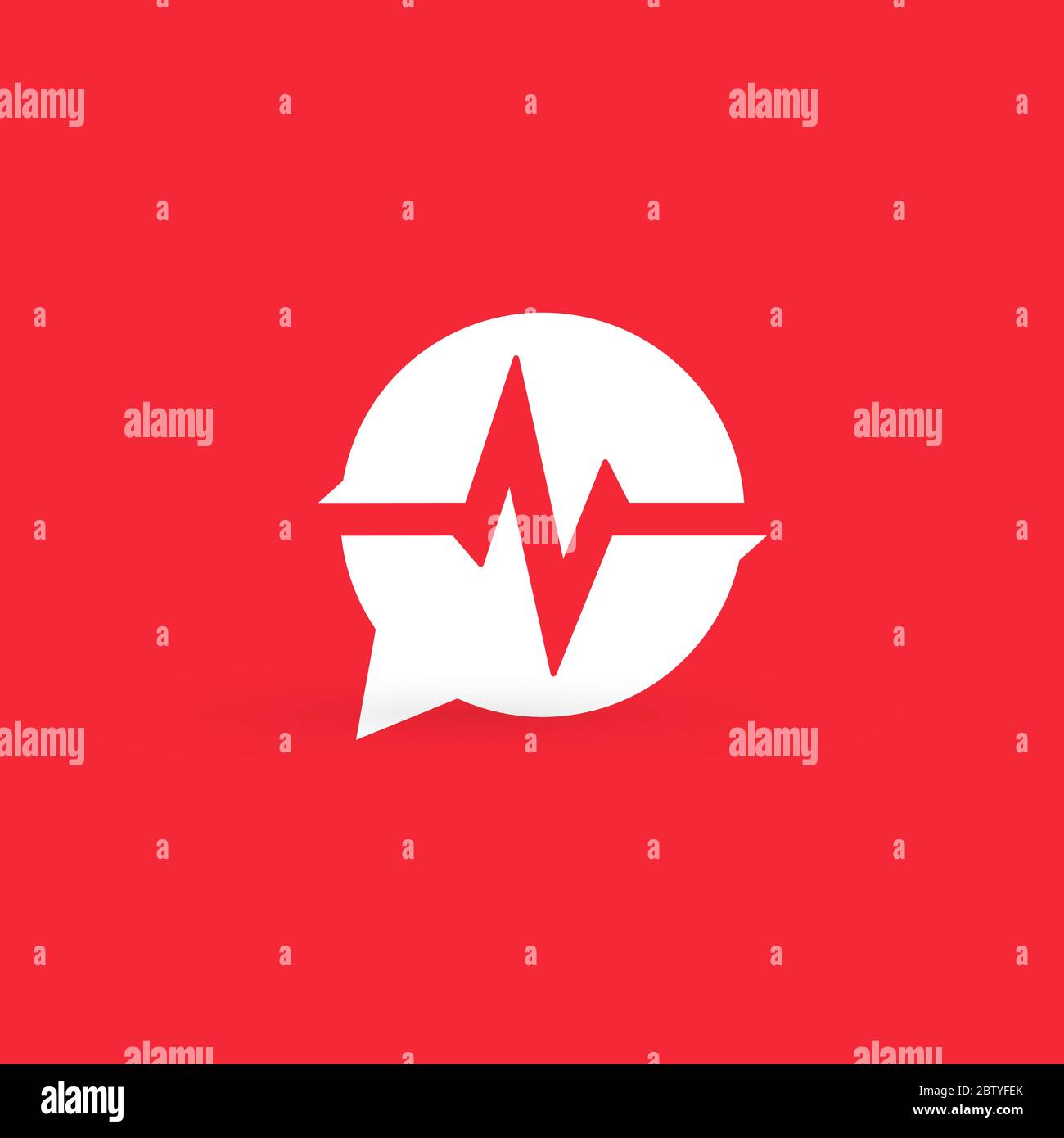 Cardiogram logo. Medical heart rate monitor emblem. Cardiology info ...