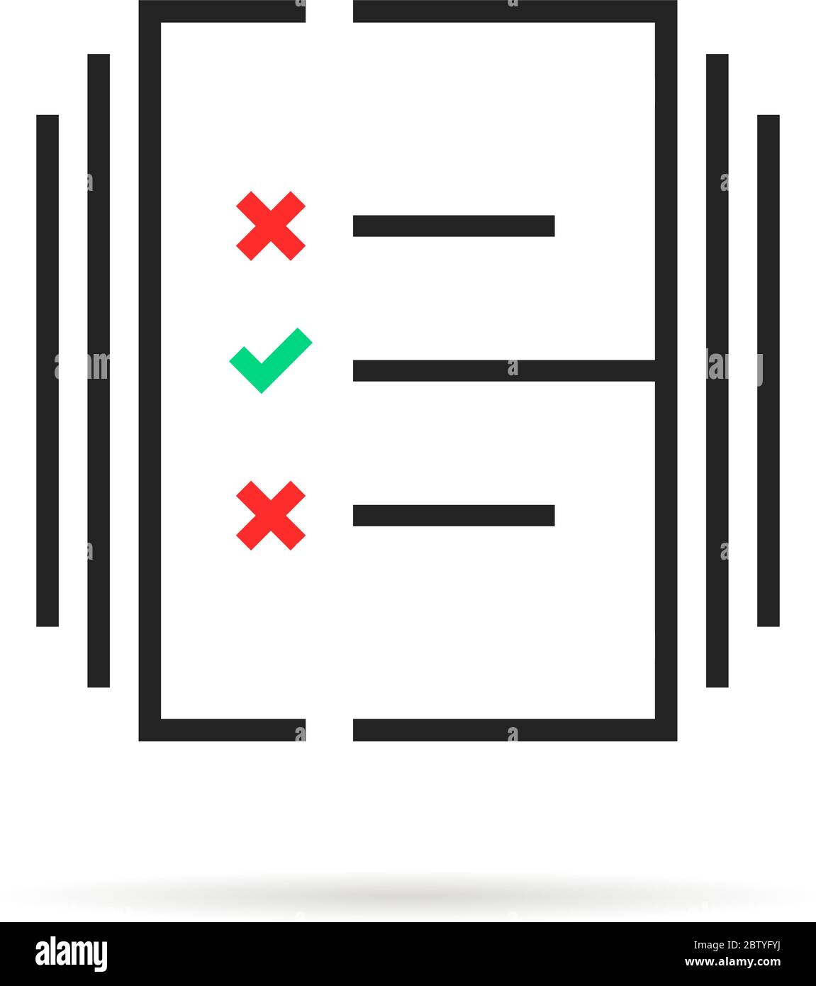 thin line document management logo Stock Vector Image & Art - Alamy