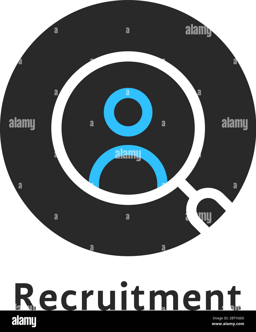 round simple recruitment logo Stock Vector Image & Art - Alamy