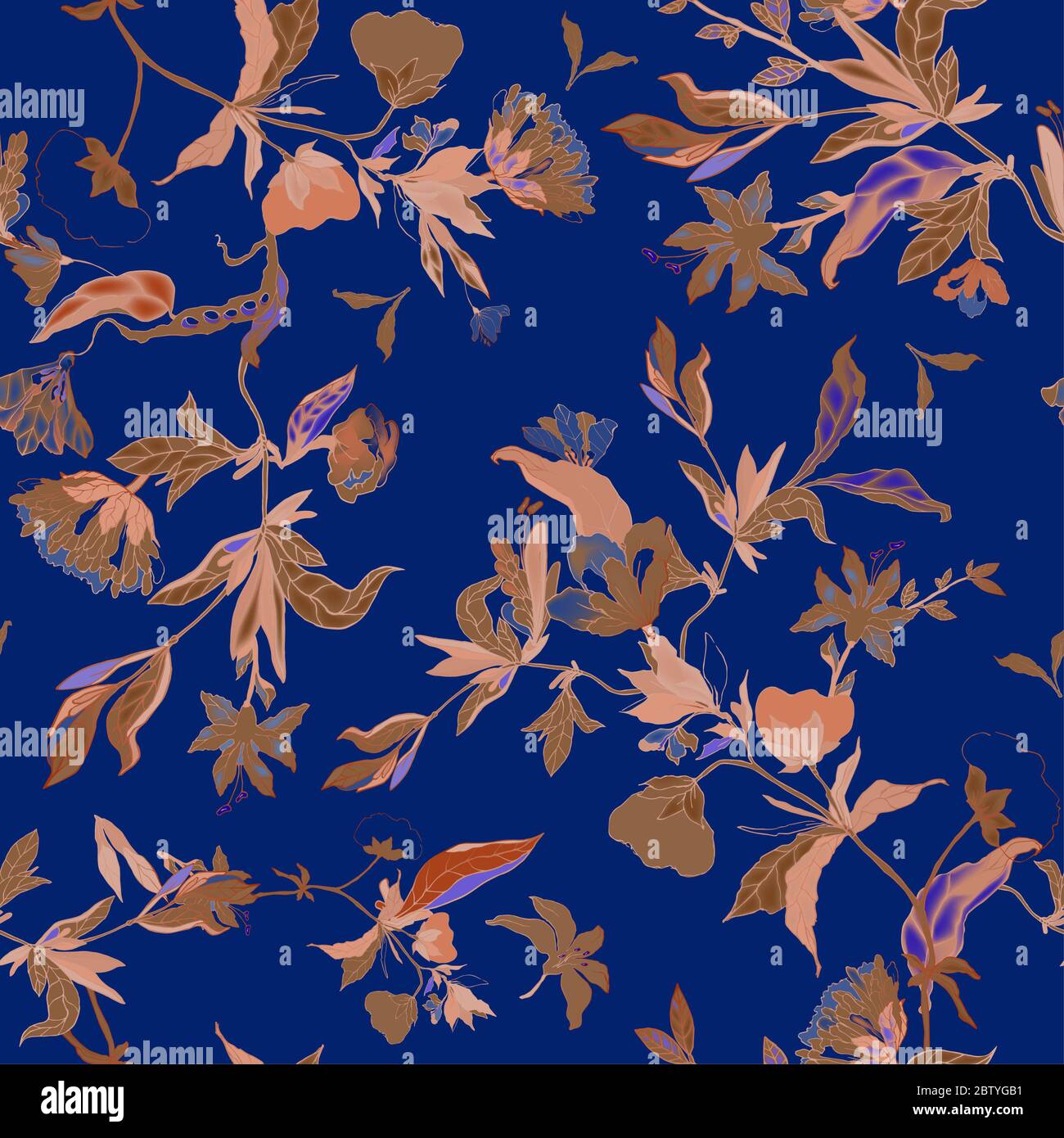 Indigo plant drawing hi-res stock photography and images - Alamy