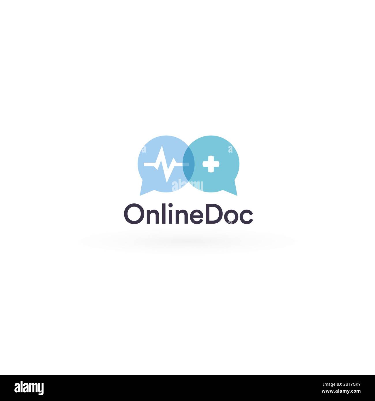 Telemedicine logo concept, remote healthcare, online doctor icon. Web ...