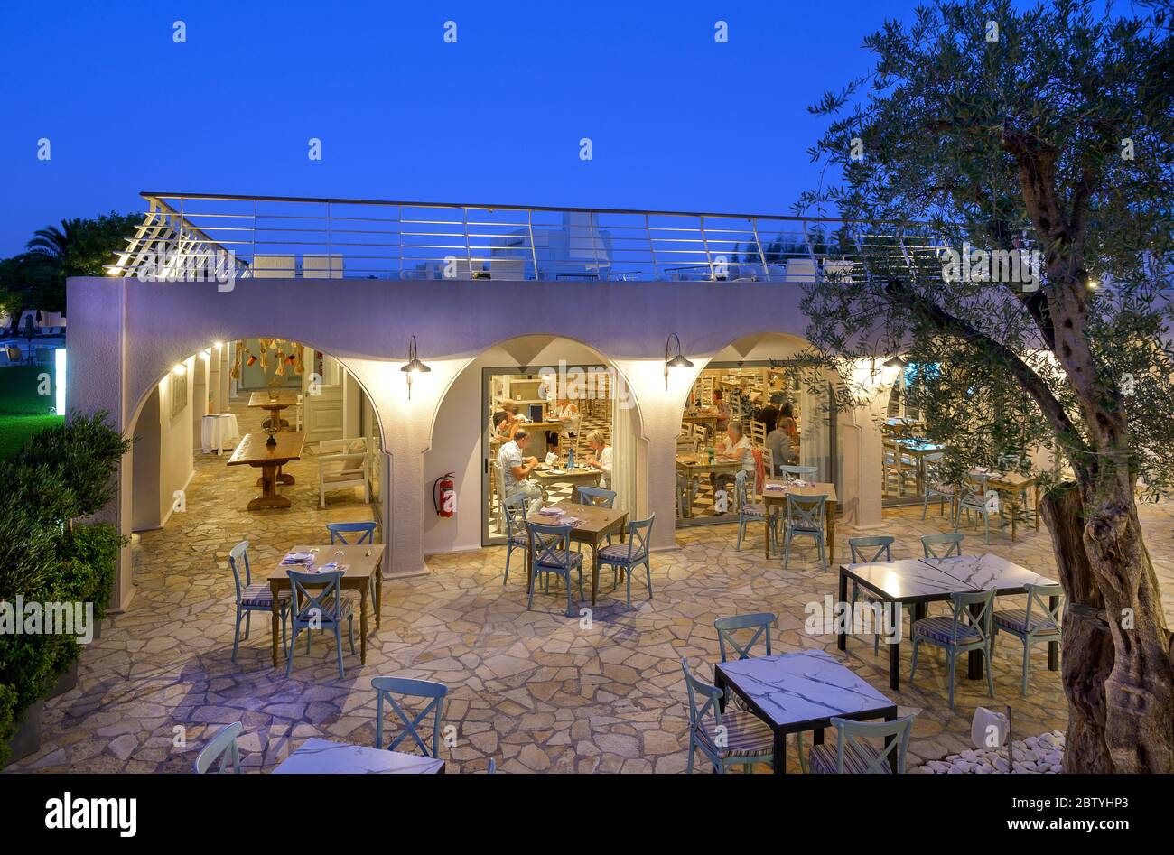 Marbella beach hotel courtyard hi-res stock photography and images - Alamy