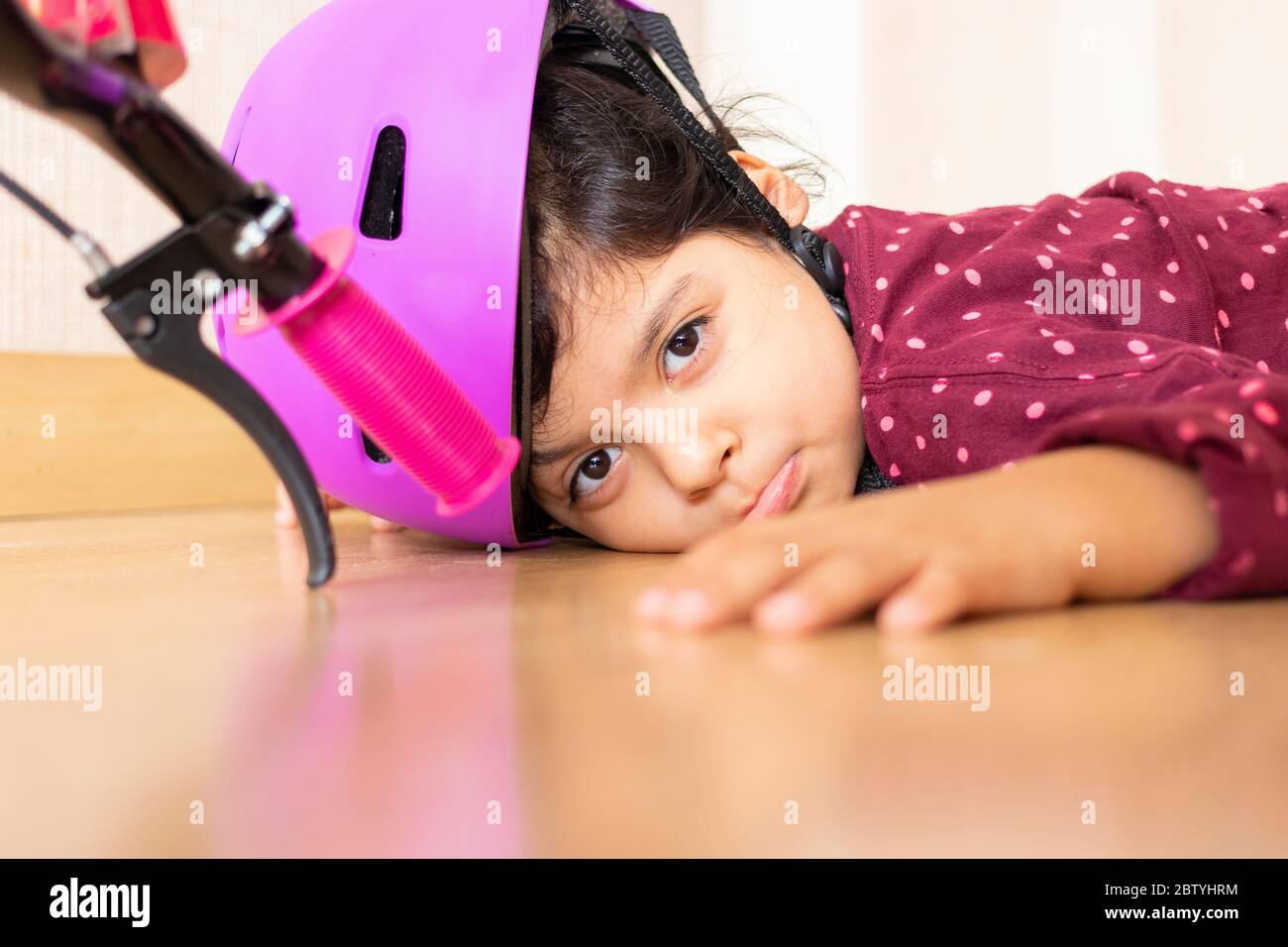 Child falling bicycle hi-res stock photography and images - Alamy