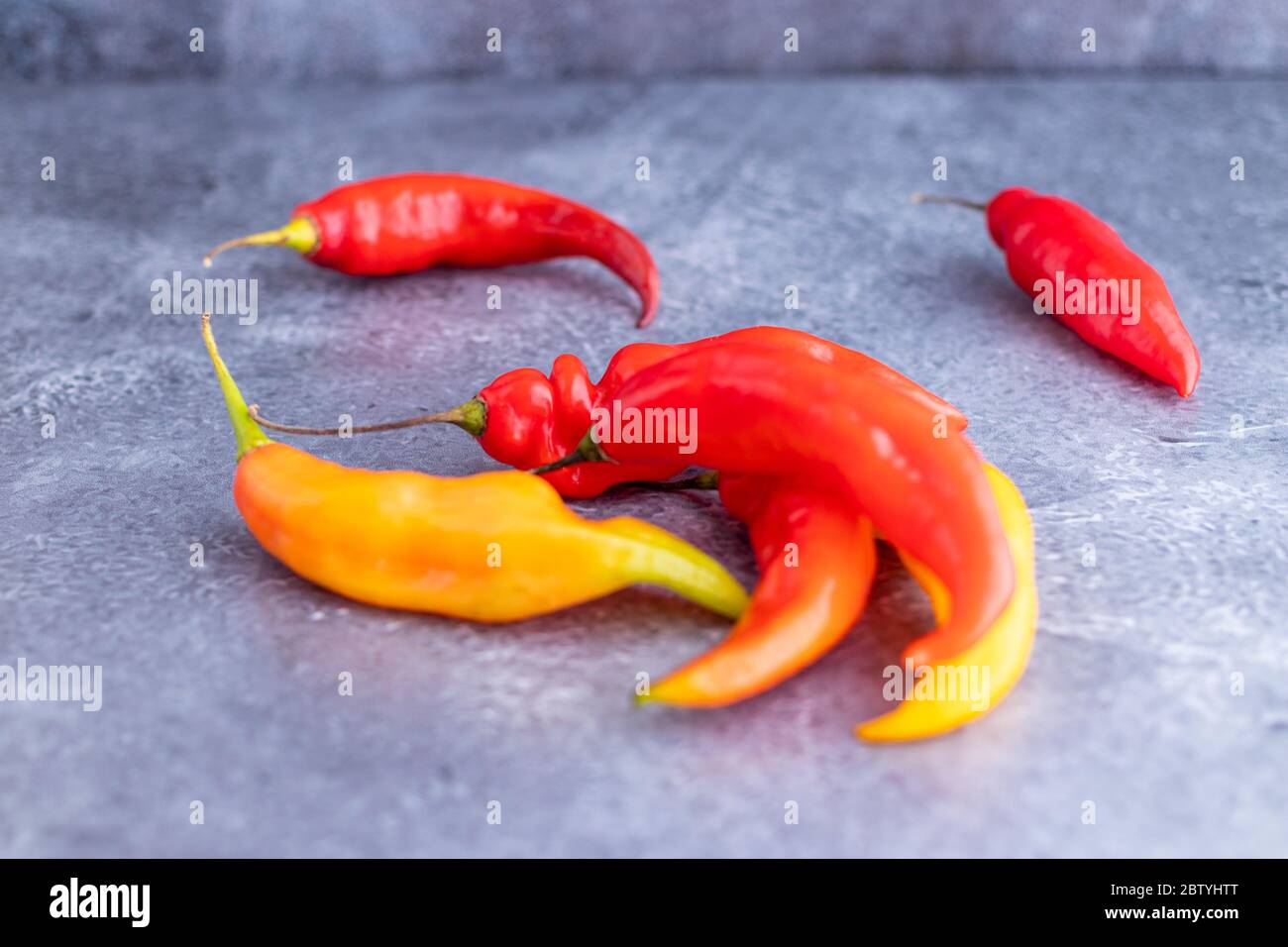 Presentation of Peruvian hot red chili (Aji Limo Stock Photo - Alamy