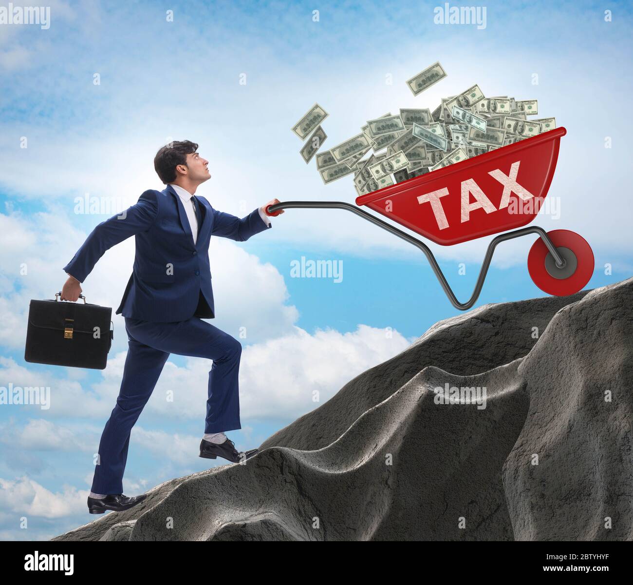 Pushing Rock Uphill High Resolution Stock Photography and Images - Alamy