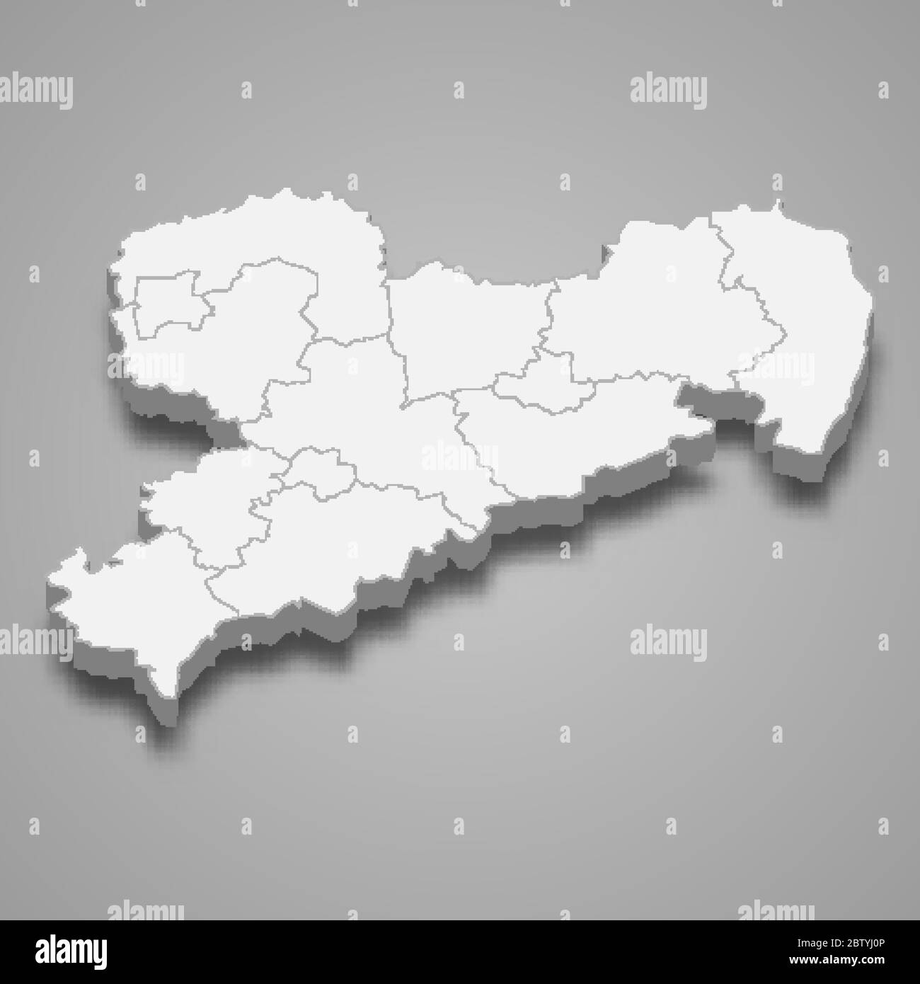 Map of saxony hi-res stock photography and images - Alamy
