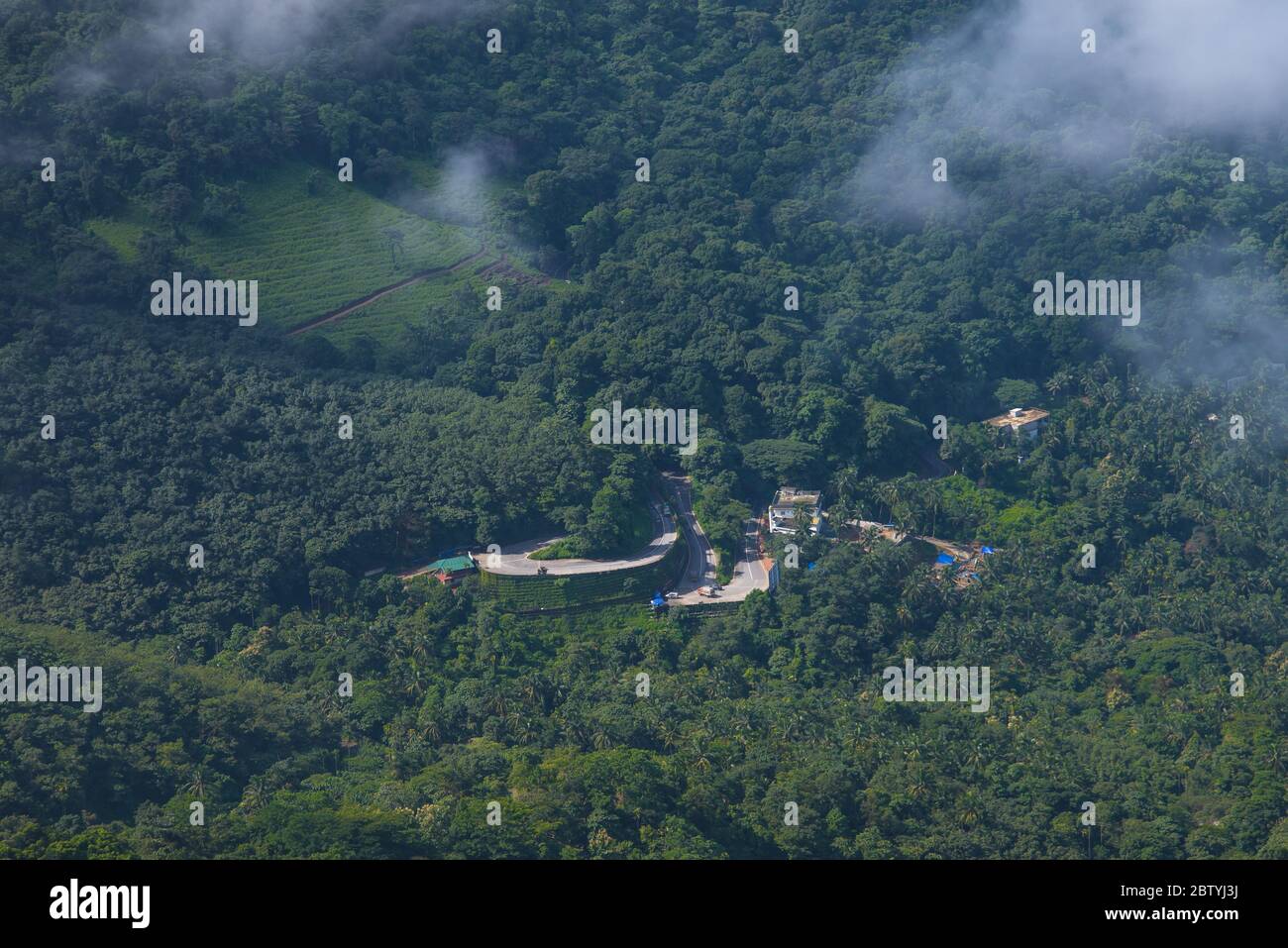 Western Ghats Mountain landscape or Wayanad mountain Stock Photo - Alamy