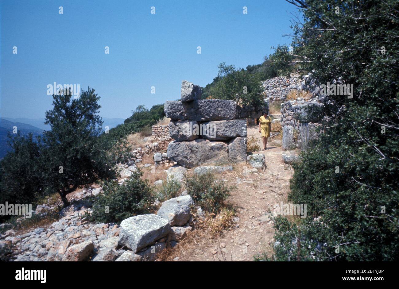 Ruins of the 4-5th century BC ancient city of Lato, Crete, Greece ...