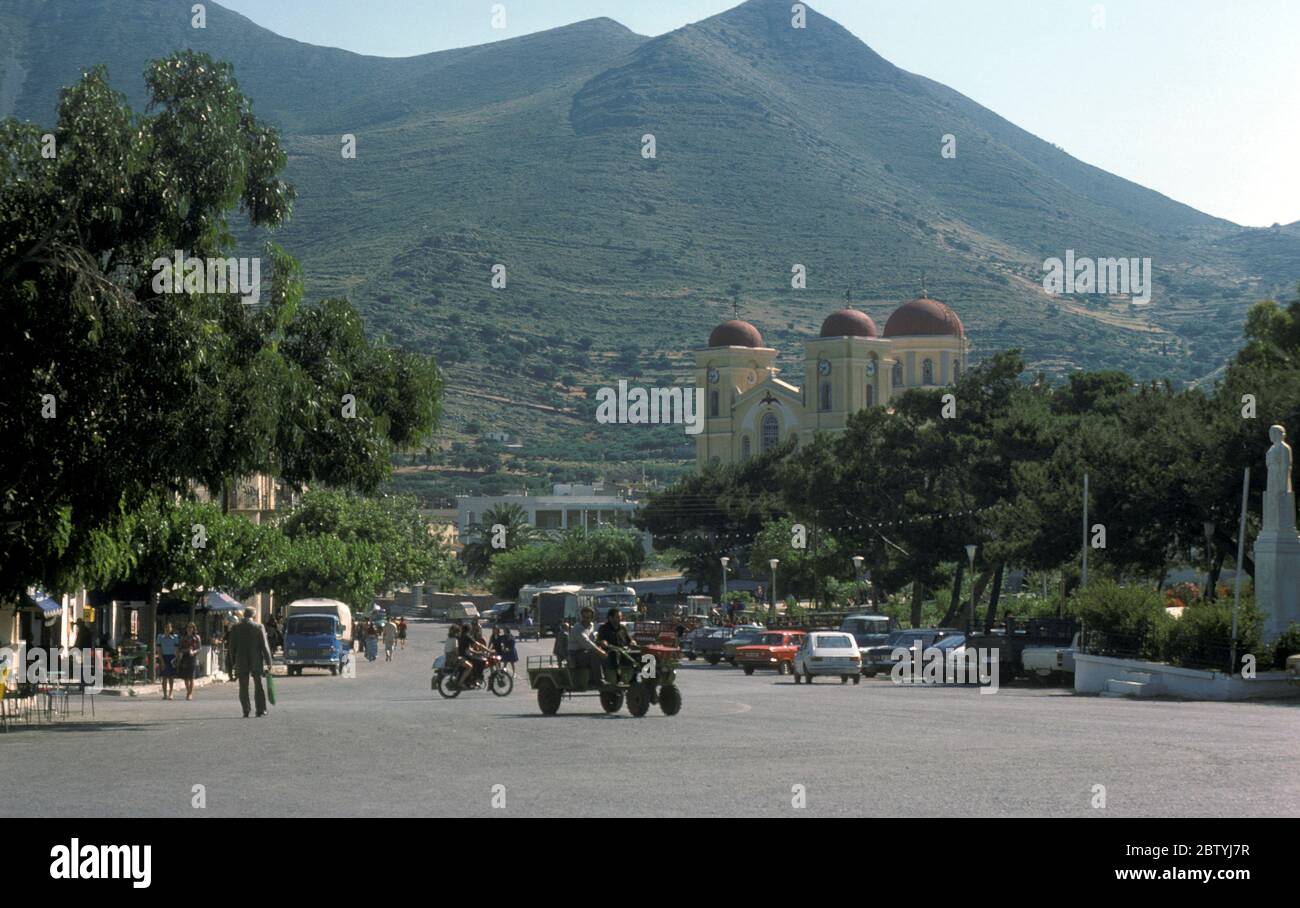 Town of Neapoli, Crete pictured in 1976 Stock Photo - Alamy