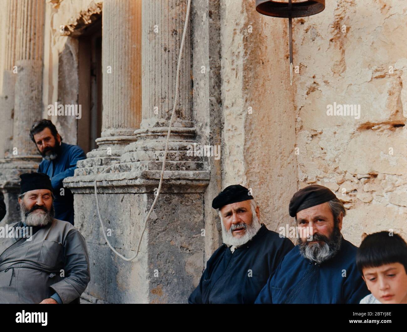 Greek priests in Chania, Crete, Greece Stock Photo - Alamy