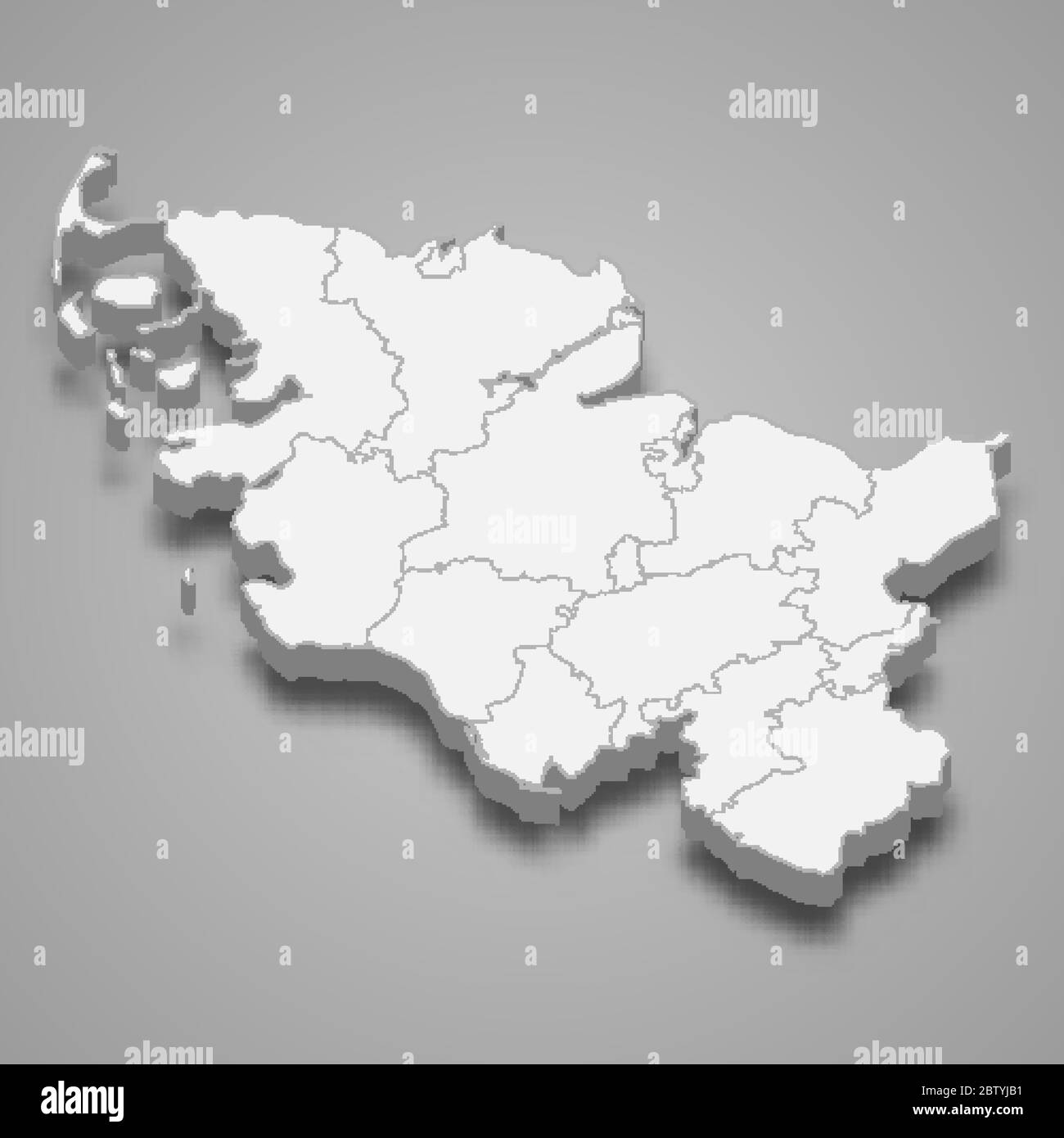 Map of holstein hi-res stock photography and images - Alamy