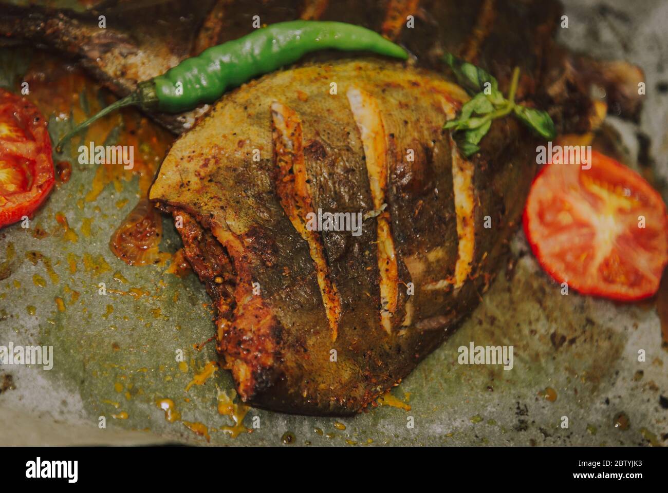 Pomfret fish recipe hi-res stock photography and images - Alamy