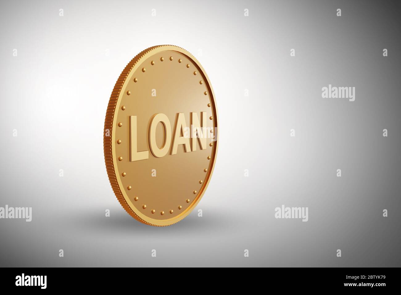 Loan and debt - 3d rendering concept Stock Photo - Alamy