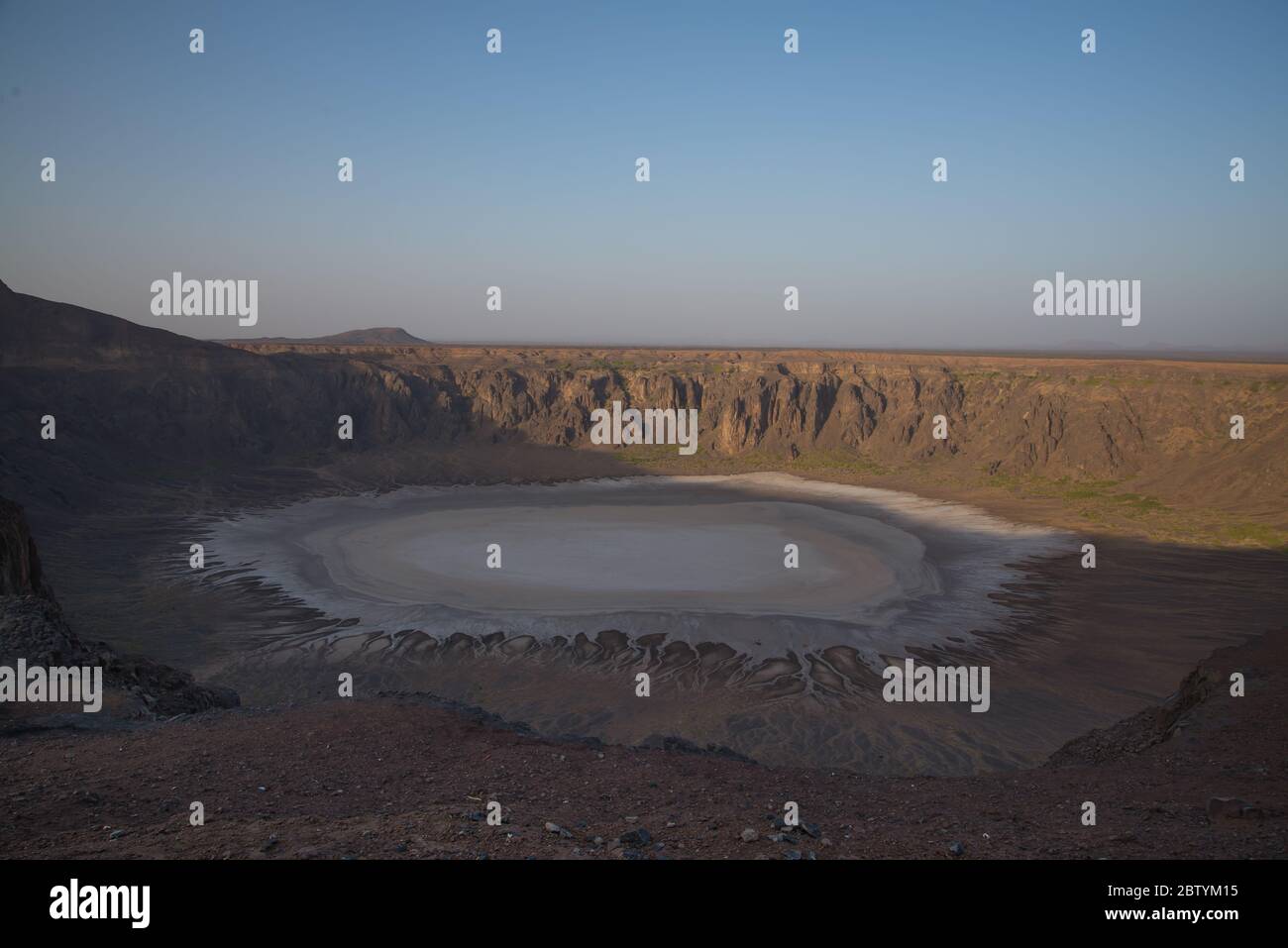 Sunrise over Wahba Volcanic Crater Saudi arabia Stock Photo - Alamy