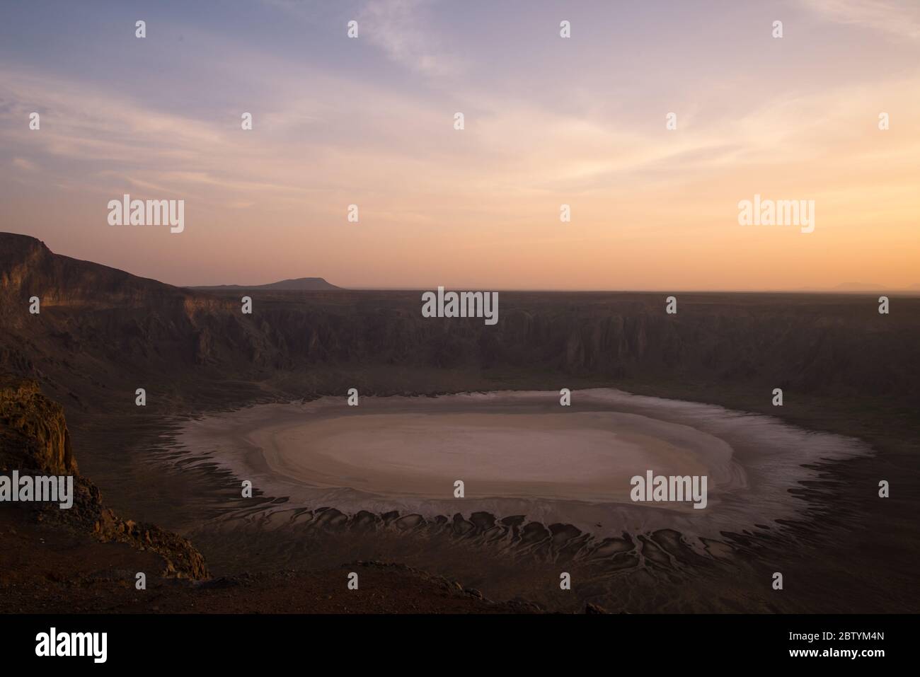 Sunrise over Wahba Volcanic Crater Saudi arabia Stock Photo - Alamy