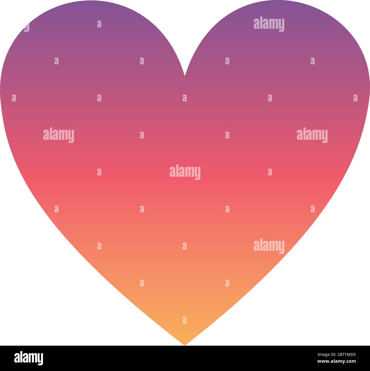 Gradient heart icon vector design Stock Vector Image & Art - Alamy