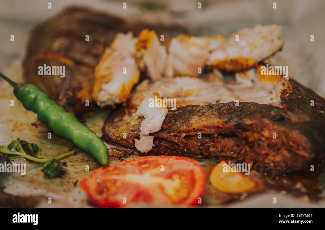 Pomfret barbecue hi-res stock photography and images - Alamy