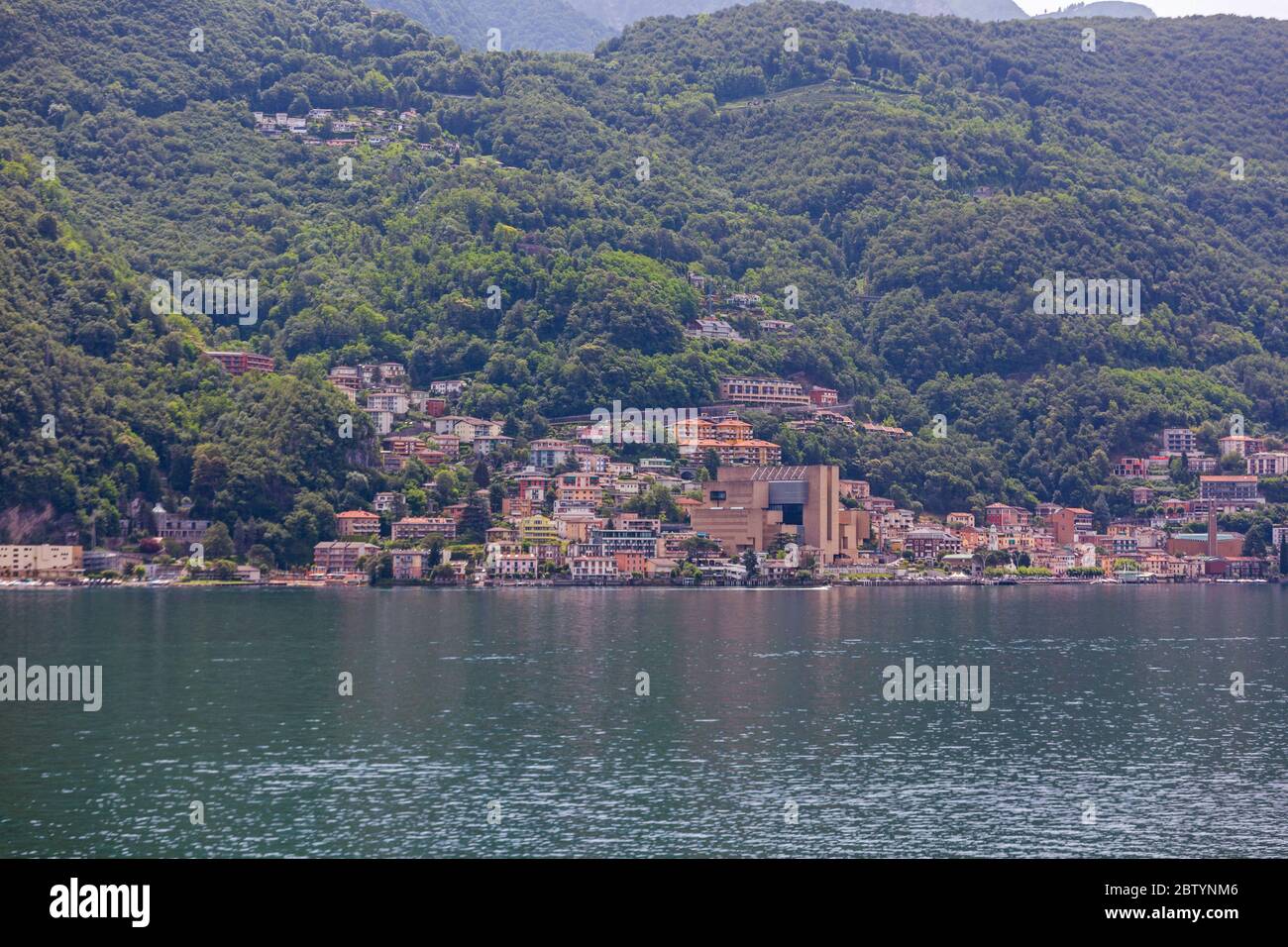 Italian Comune Campione d Italia at Lake Lugano Stock Photo - Alamy
