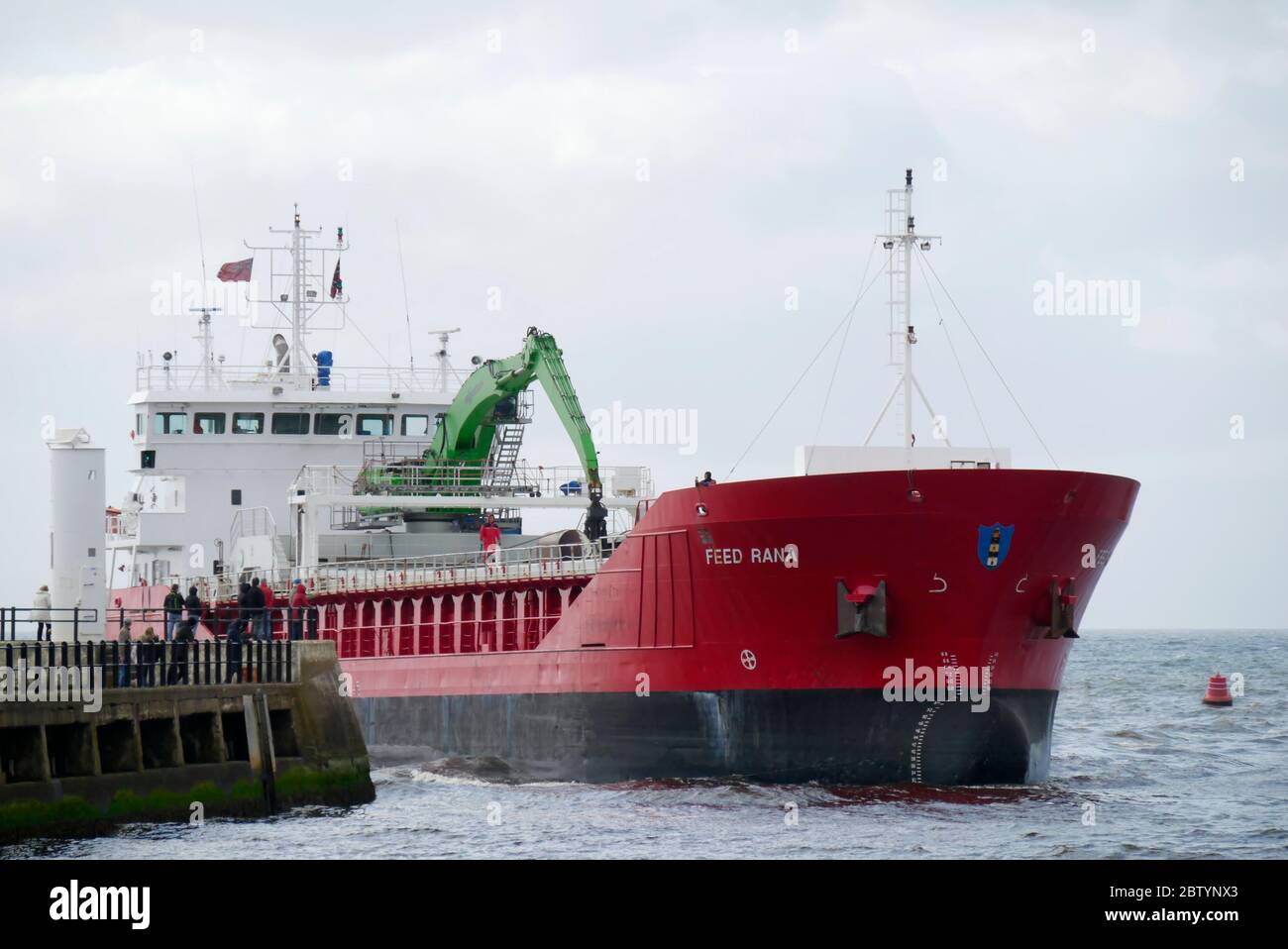 cargo ship Feed Rana in ABP port of Ayr,Ayr,South Ayrshire,Scotland ...