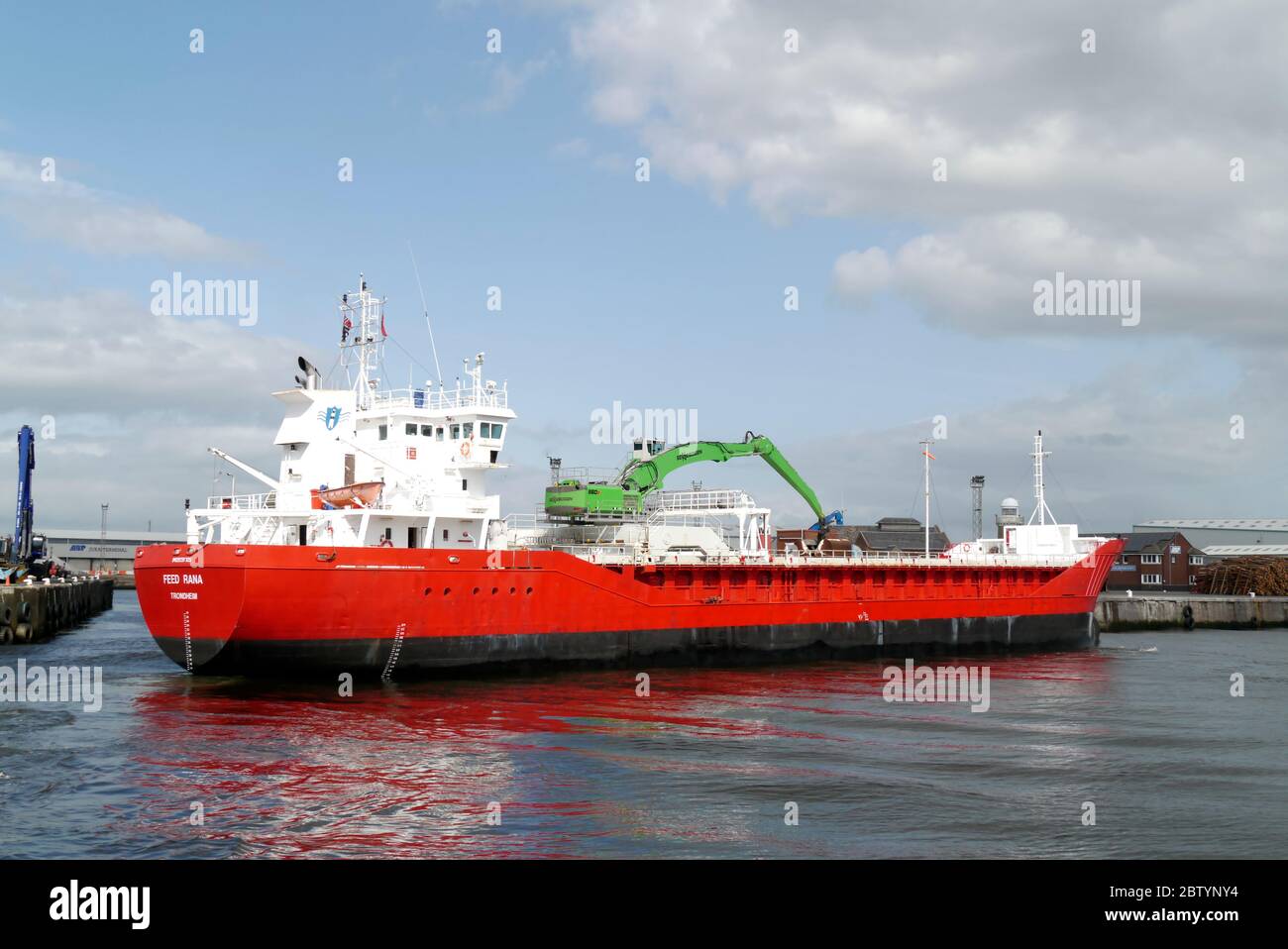 cargo ship Feed Rana in ABP port of Ayr,Ayr,South Ayrshire,Scotland ...