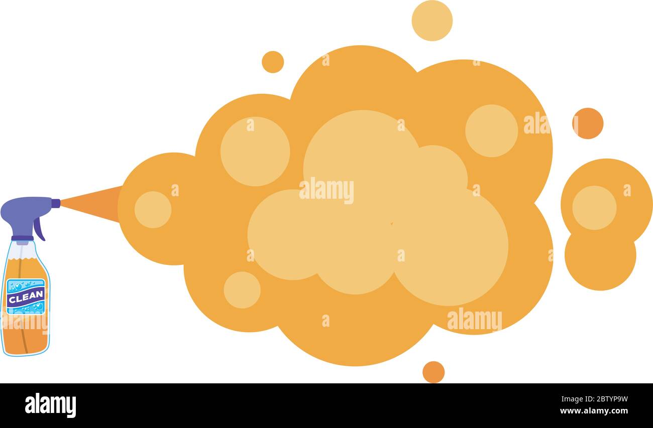 Clean spray bottle with smoke vector design Stock Vector Image & Art ...