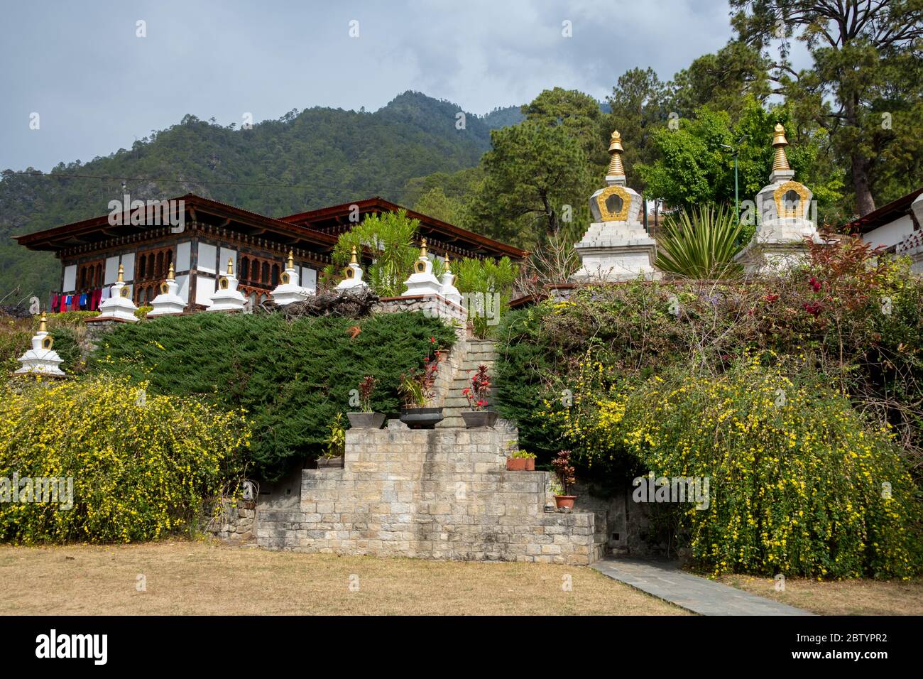 Green chorten hi-res stock photography and images - Alamy